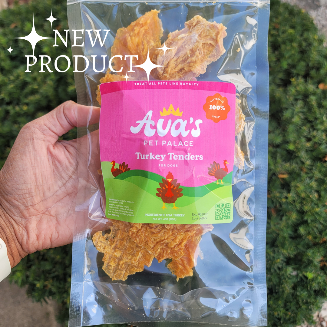 Turkey Breast Jerky Dog Treats - Turkey Tenders – Ava's Pet Palace