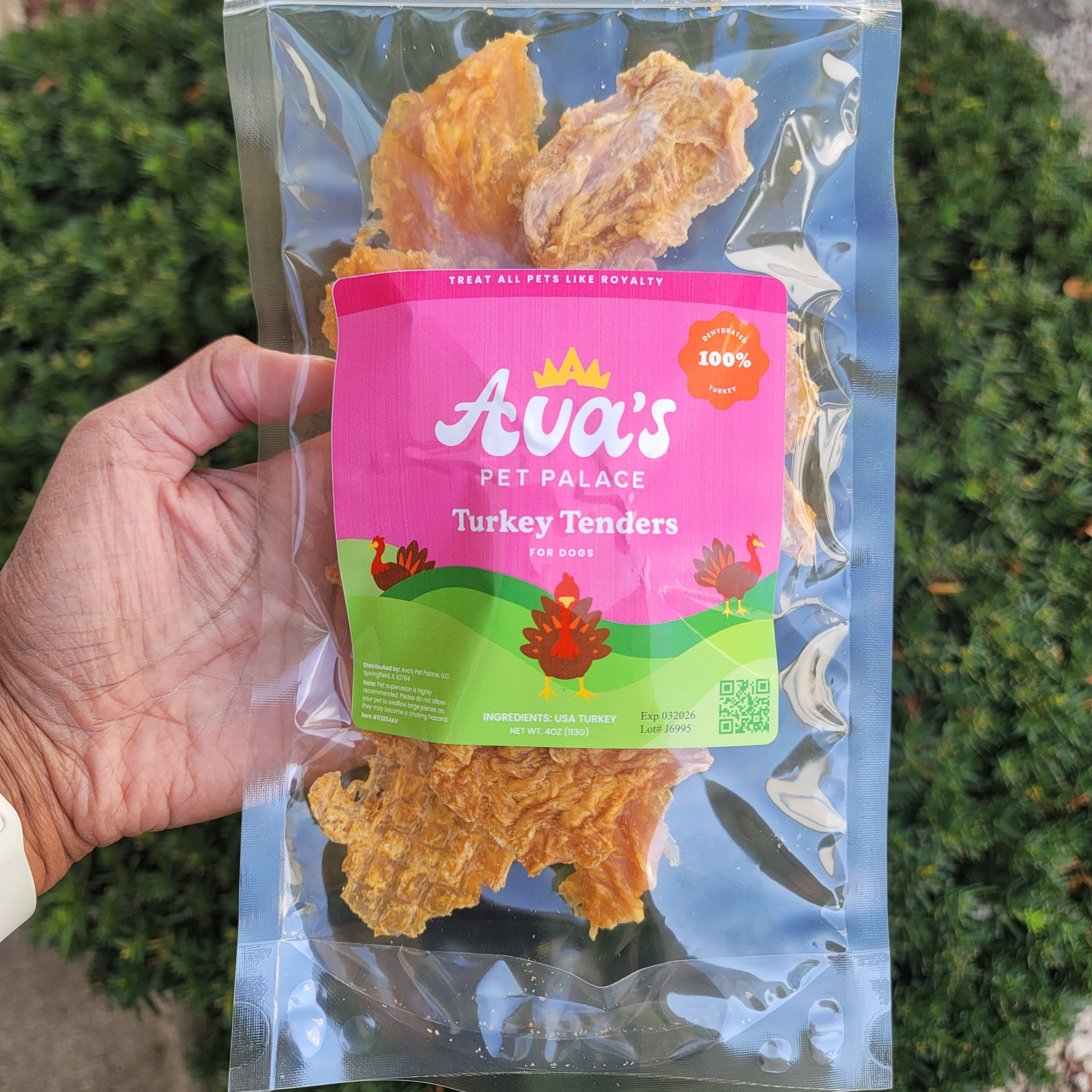 Turkey Breast Jerky Dog Treats - Turkey Tenders – Ava's Pet Palace