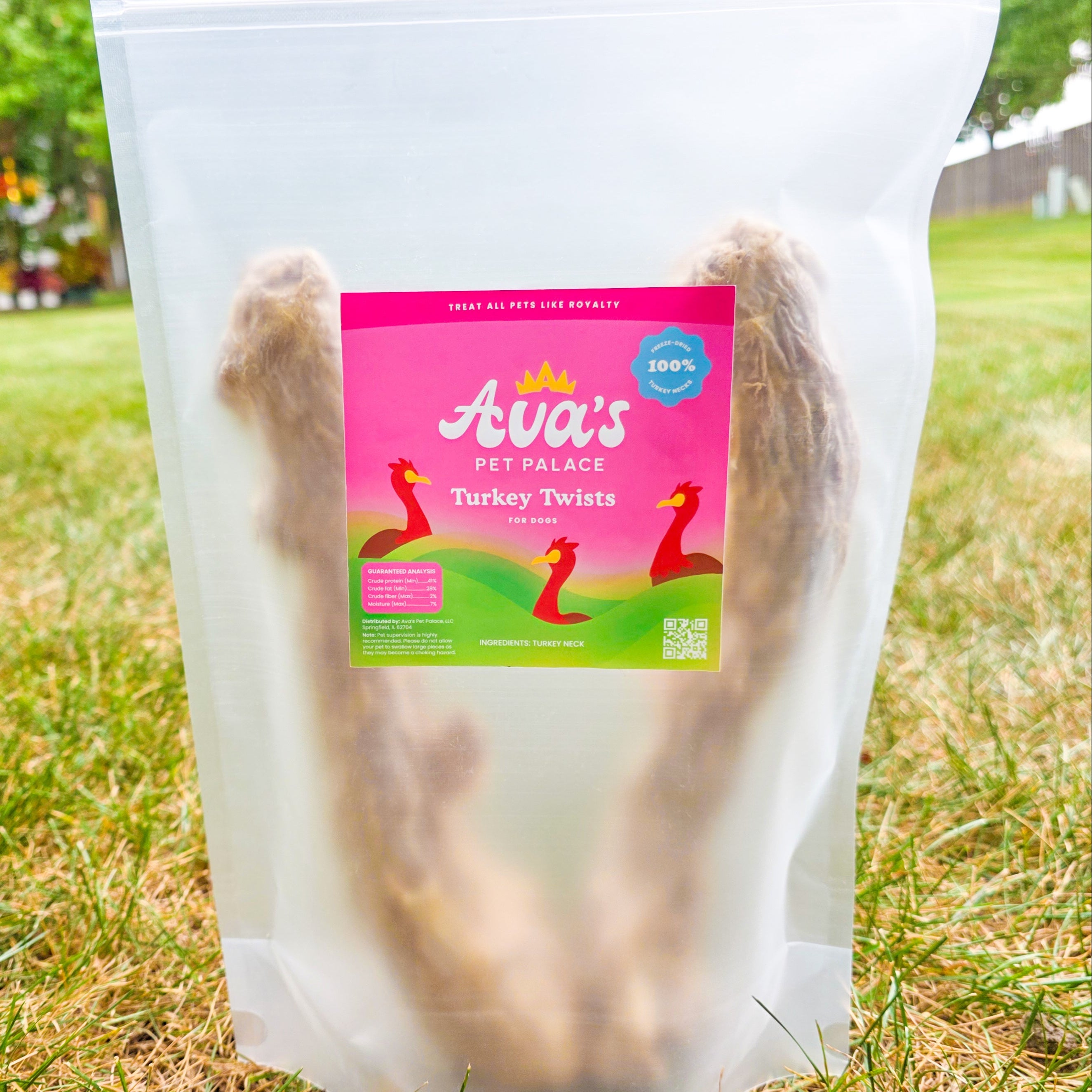 Freeze Dried Turkey Neck - Turkey Twists – Ava's Pet Palace