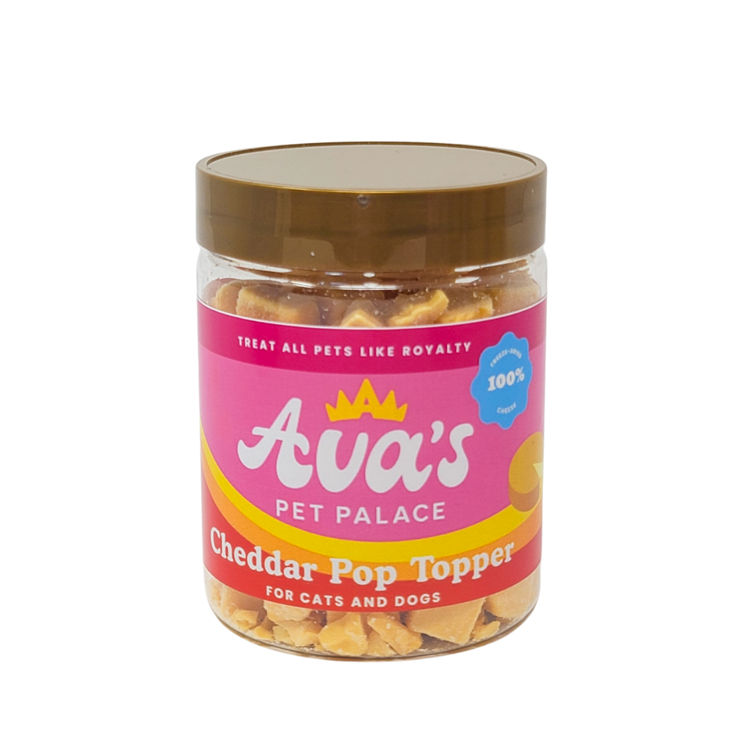 Freeze Dried Cheddar Pop Topper – Ava's Pet Palace